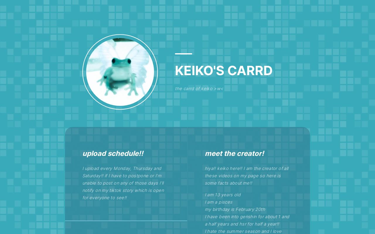 keiko's carrd